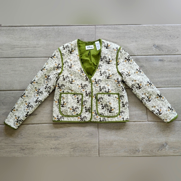 Disney | Jackets & Coats | Disney Green Beige Bambi Thumper Flower ...